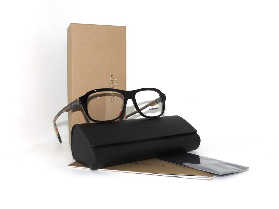 Burberry 2299 3806 54 Black Plaid check Eyeglasses BE2299 | eBay