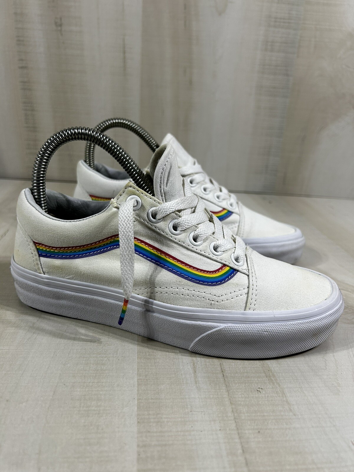 Vans Limited Edition Old Skool Rainbow Pride Men’s 4 … - Gem