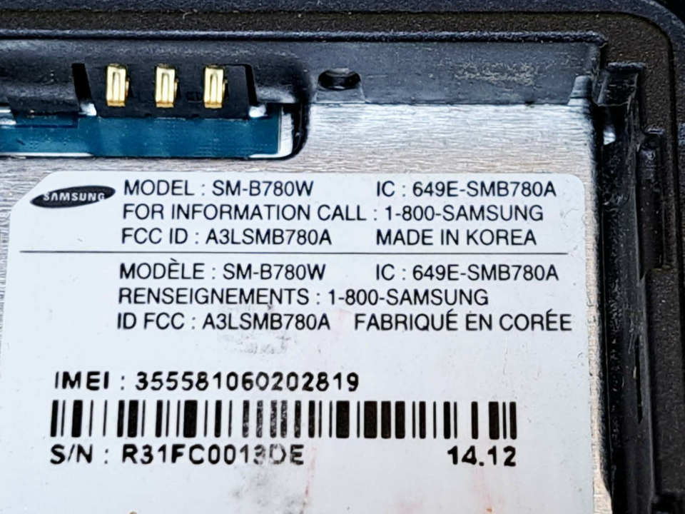 SAMSUNG RUGBY 4 SM-B780W UNLOCKED CELL PHONE LUCKY FIZZ KOODO TELUS ...