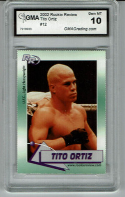 2002 Tito Ortiz MMa Figther Rookie Review rookie Gem 10 2002 Tito Ortiz ...