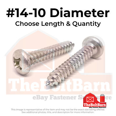 #14 316 Stainless Steel Phil Pan Type A Self Tapping Screws (Pick ...