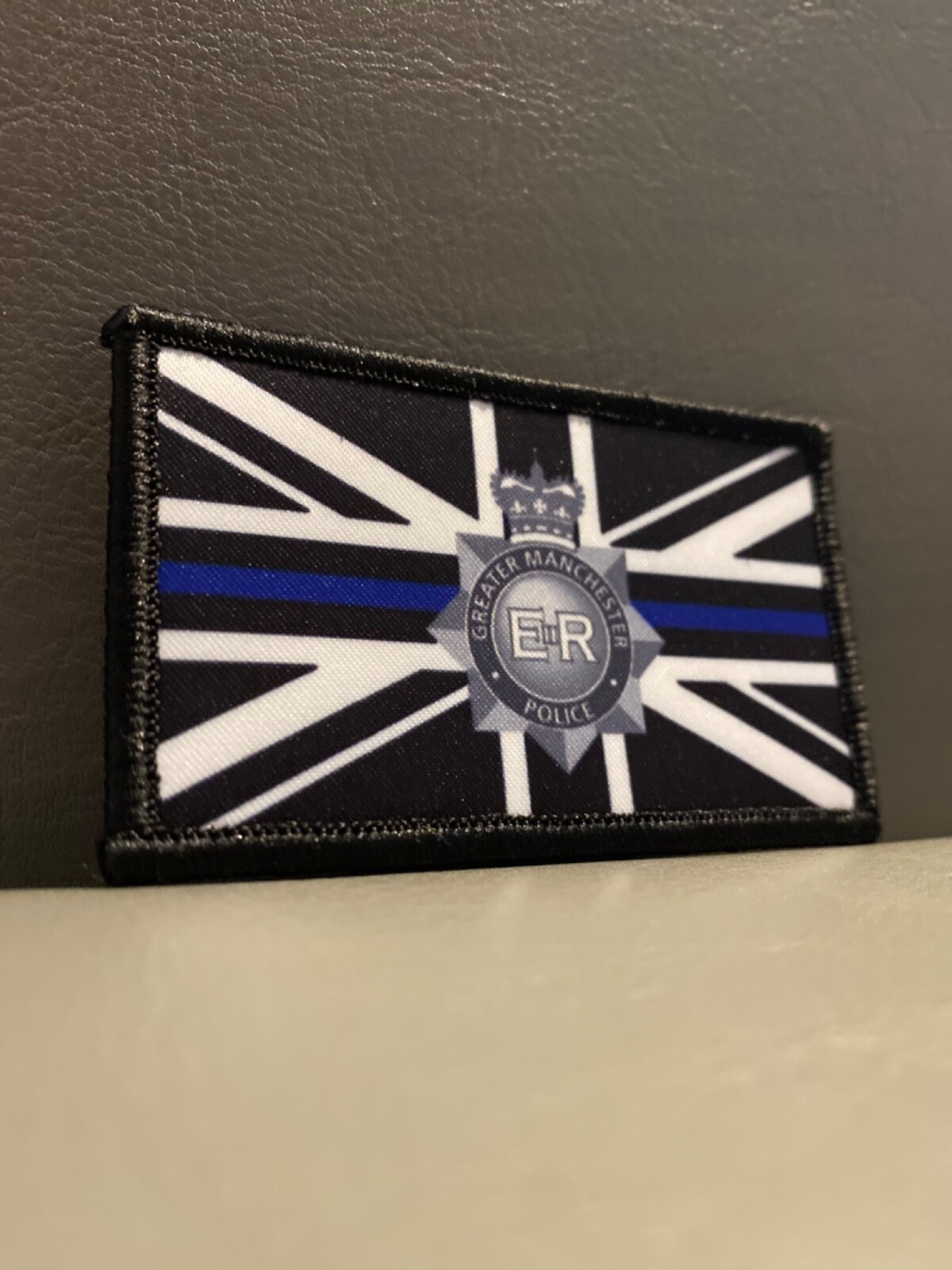 UK Police Force Crest Patch Hook Backed Thin Blue Line | eBay UK