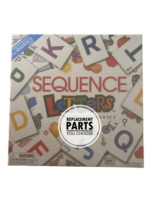 Sequence Letters Board Game Replacement Parts Pieces Tokens Cards You ...