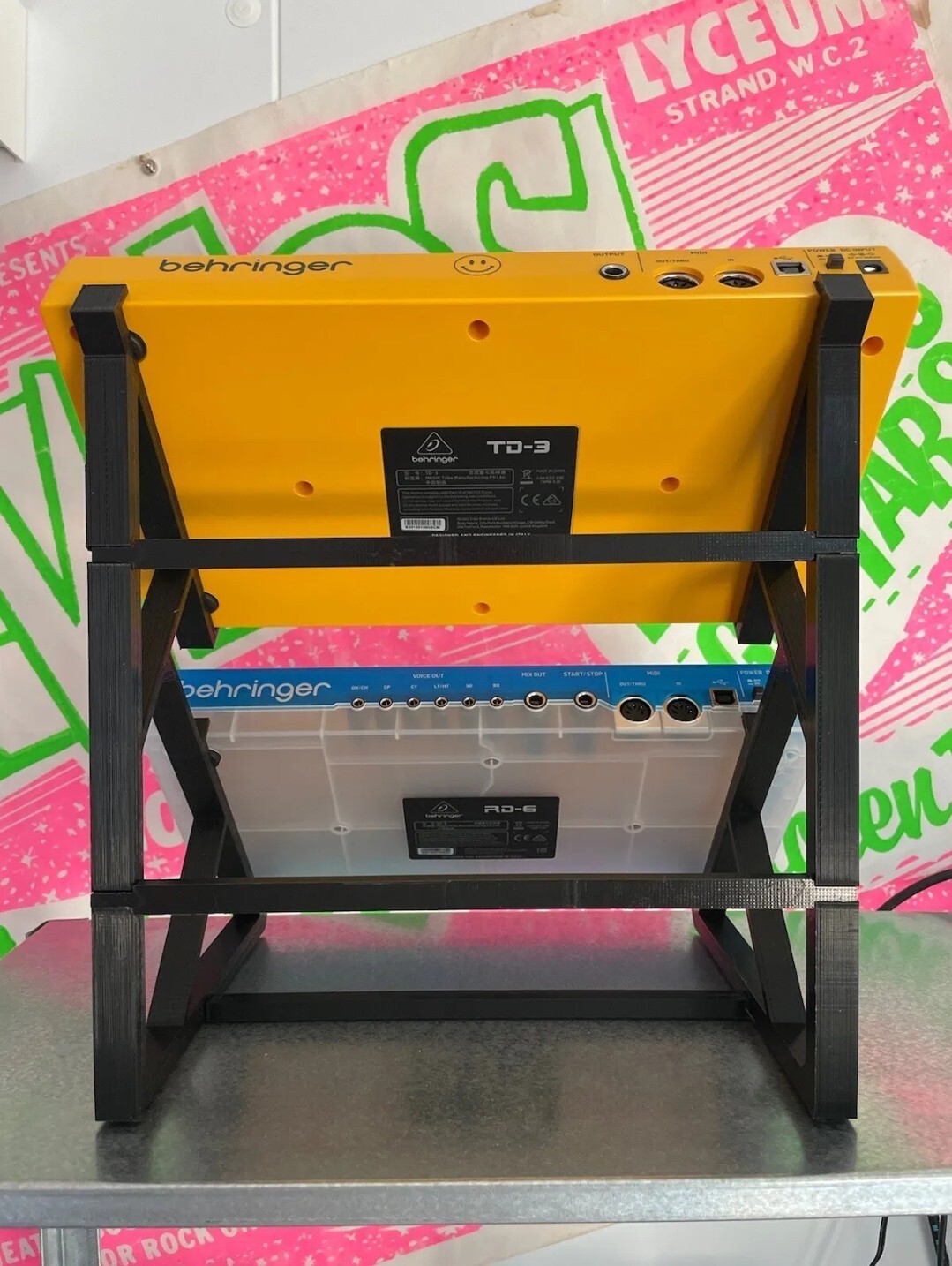 Behringer Crave Spice Edge TD-3 RD-6 2 Tier Desktop Synth Drum Machine ...