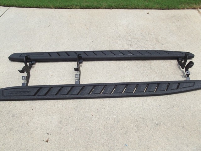 2019-2021 GMC Sierra At4 Crew CAB OEM #84630474 Black Running Boards ...