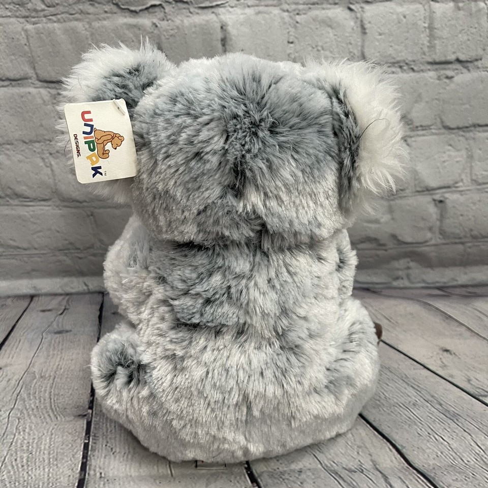 Unipak Plush Koala Bear 11" Furry Grey White Soft Stuffed Animal Toy ...