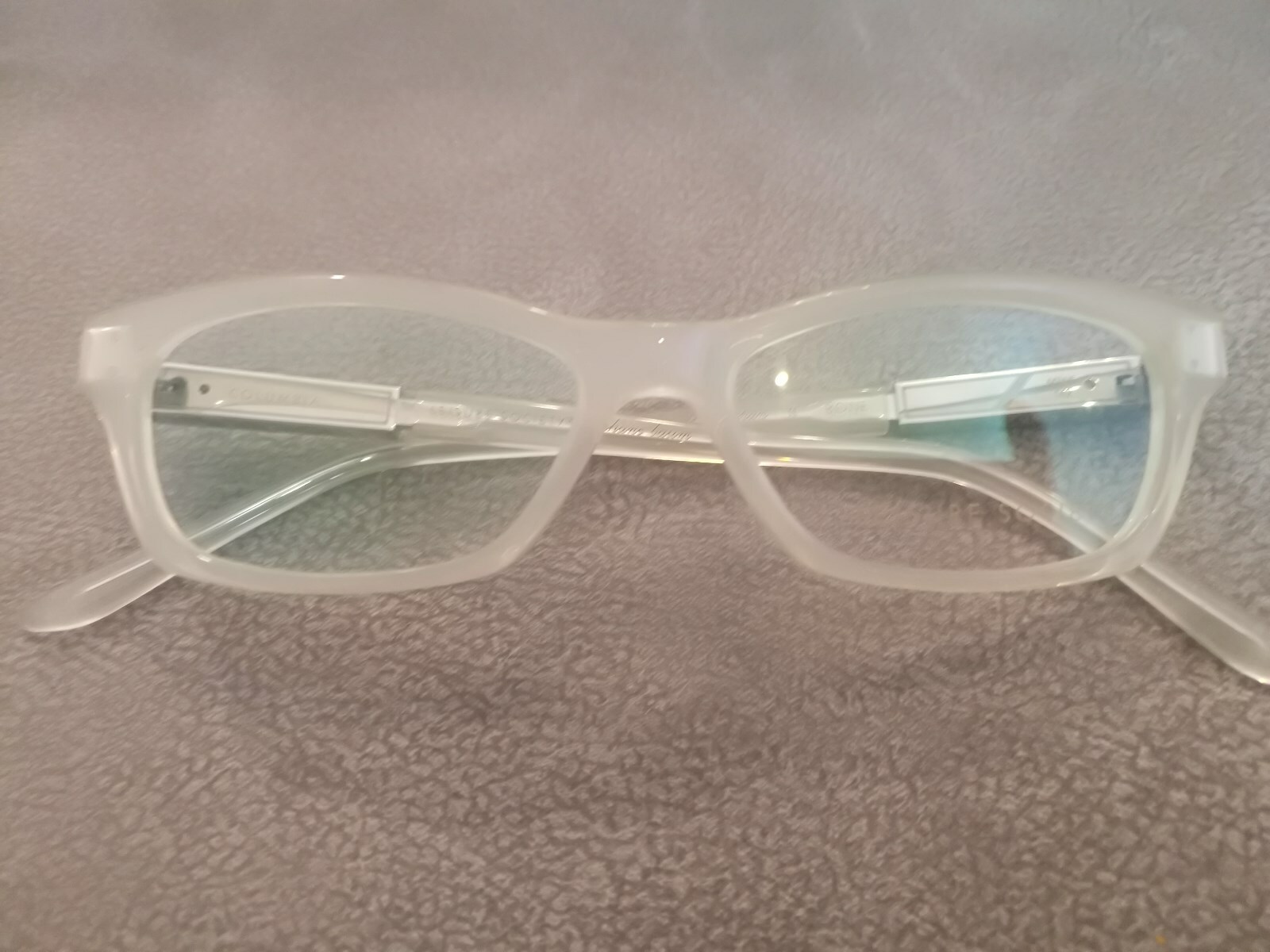 LEISURE SOCIETY Eyeglasses Frames Model COLOMBIA Color White Gold White ...