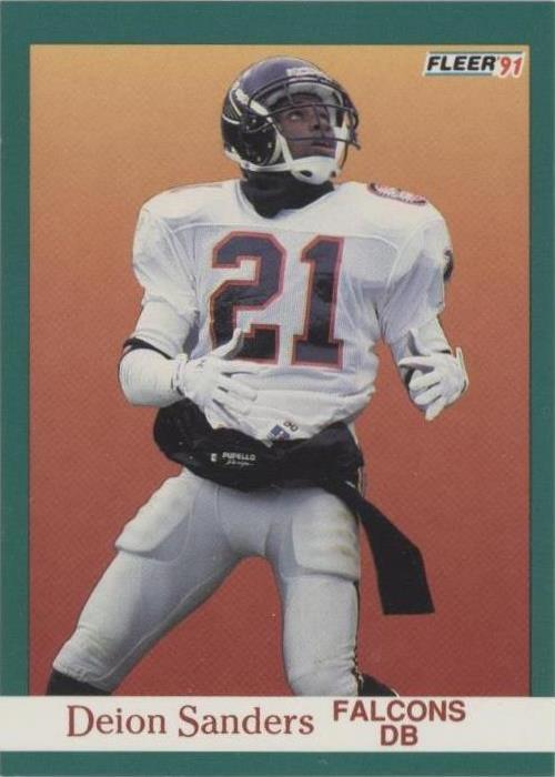 1991 Fleer Deion Sanders #210 for sale | eBay