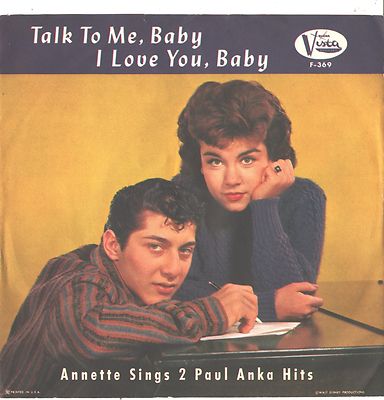 ANNETTE--PICTURE SLEEVE + 45--(TALK TO ME,BABY)---PS---PIC---SLV | eBay