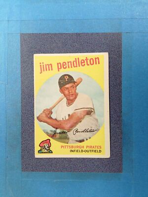 FB17) 1959 Topps #174 JIM PENDLETON Pittsburgh Pirates VG-EX | eBay