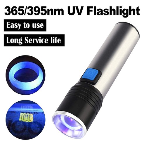 Uv Led Flashlight Blacklight Flashlights Torches 395nm Violet ...