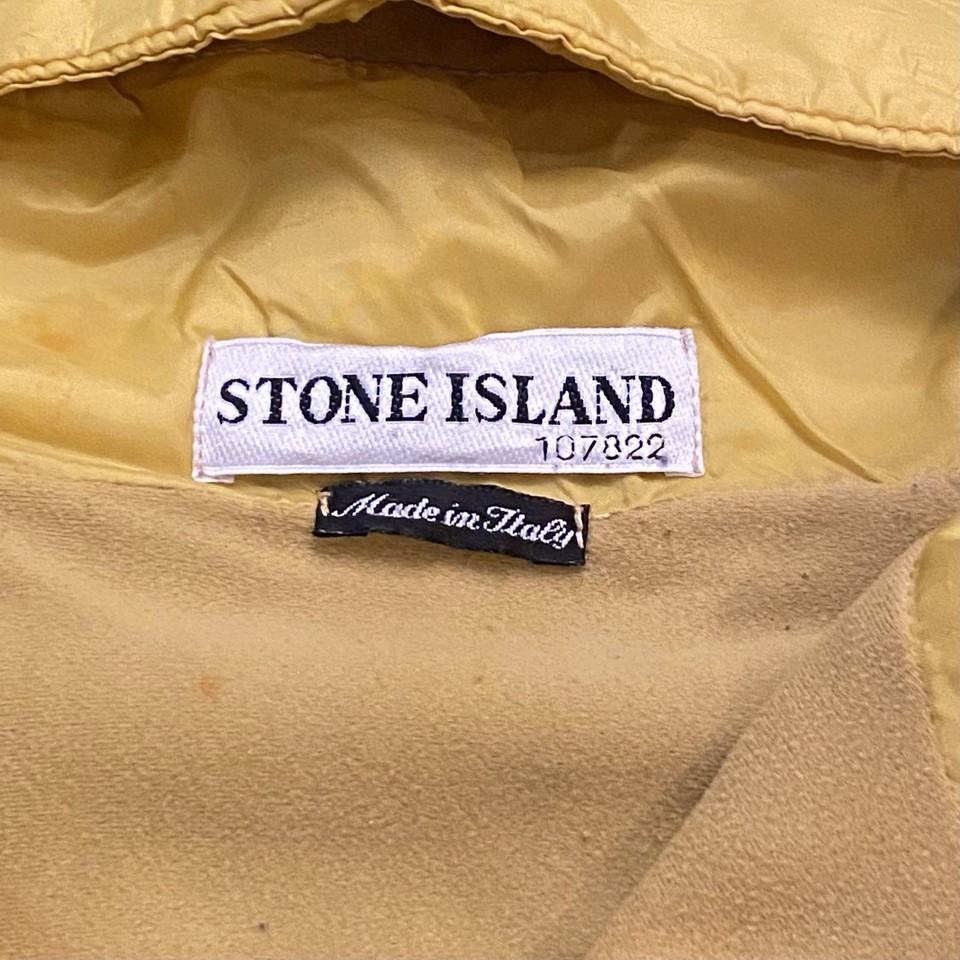 Stone Island Jacket Yellow Men’s Large No Patch Chin Strap | eBay UK