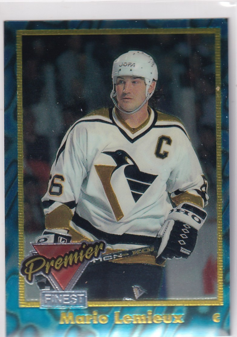 93/94 TOPPS PREMIER MARIO LEMIEUX FINEST INSERT #10 | eBay