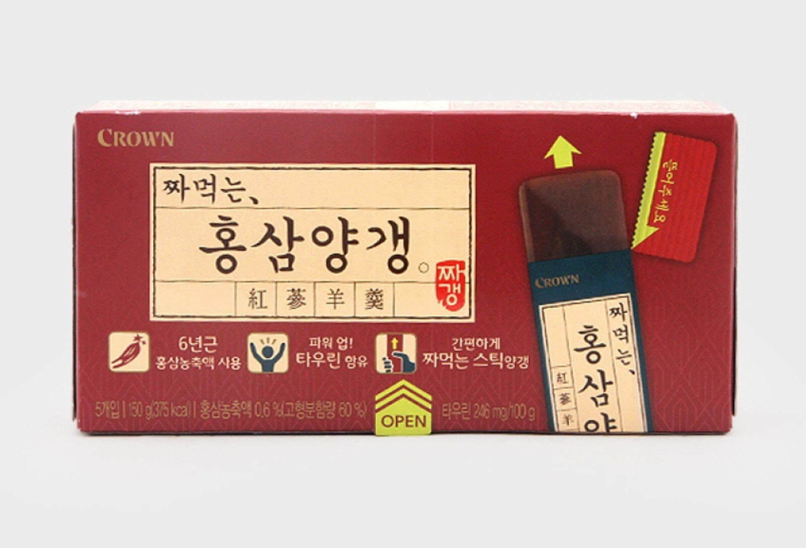 Korean CROWN RED GINSENG YANG GAENG Traditional Sweet Jelly of Red ...