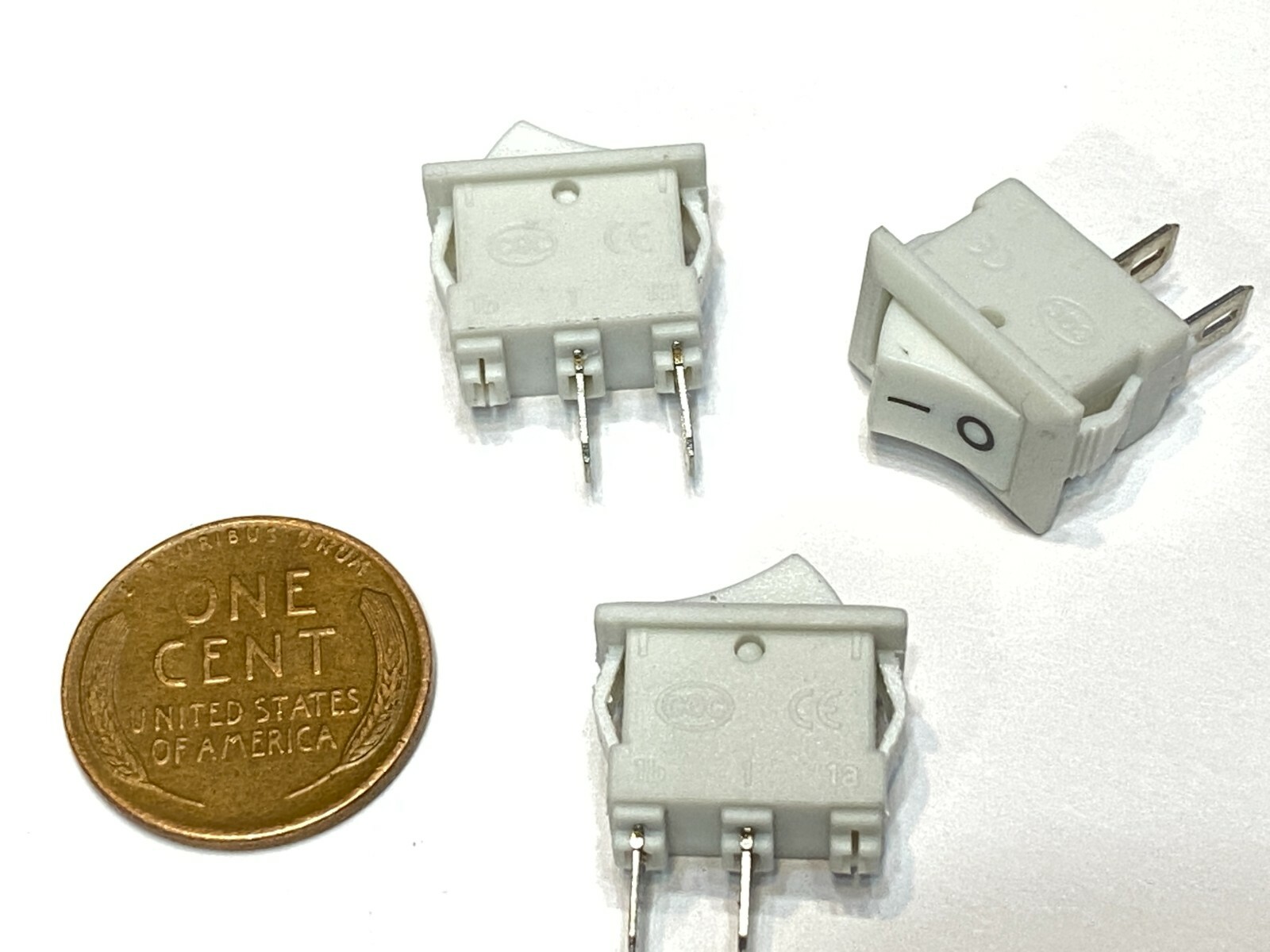 12 x SPST On/Off Black Square I/O Rocker Mini 12V Switch Automotive Car ...