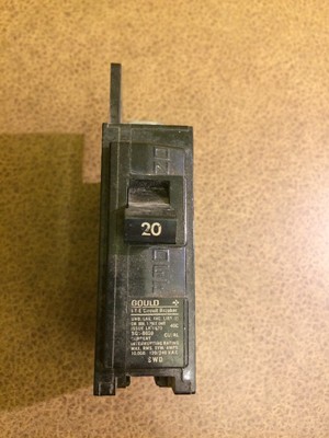 GOULD I-T-E 1-Pole, 20 Amp, 120/240V Circuit Breaker BQT-B020 SWD EQ-B ...