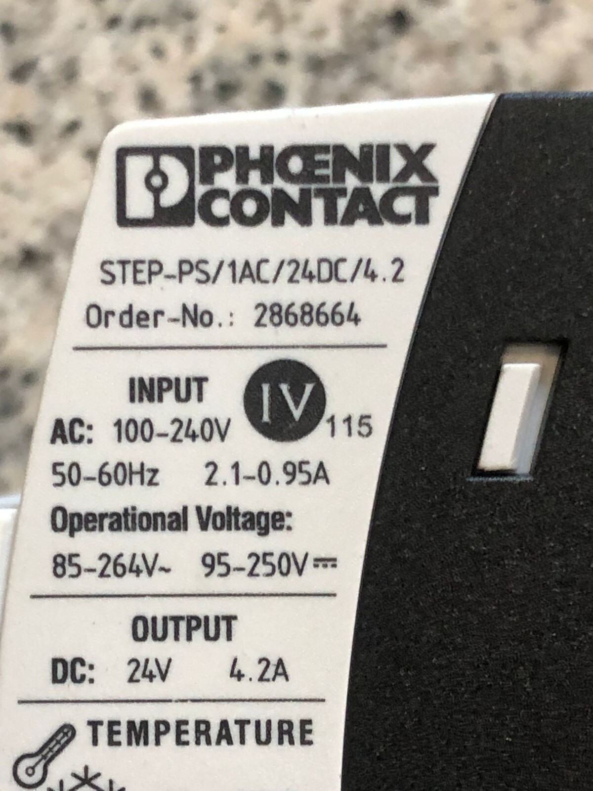 Phoenix Contact Step Power STEP-PS/1AC/24DC/4.2 Power Supply 2868664 | eBay