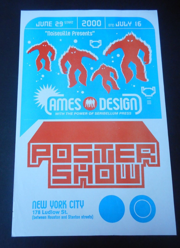 Ames Design poster show NYC poster -2000- 11X17 | eBay