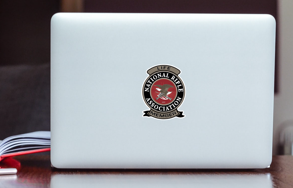 2x NRA Life Member Patch Logo Guns Decal Replica 2nd Amendment Stickers ...