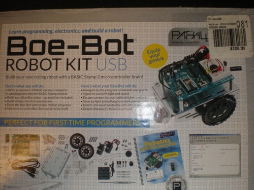 BOE-BOT Robot kit, with Manual, instructions, and Theory, Cabels, STEM, DIY | eBay