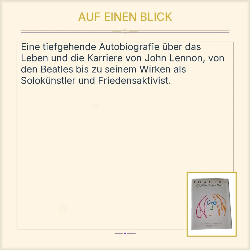 Imagine John Lennon Autobiographie Andrew Solt et Sam Egan | eBay
