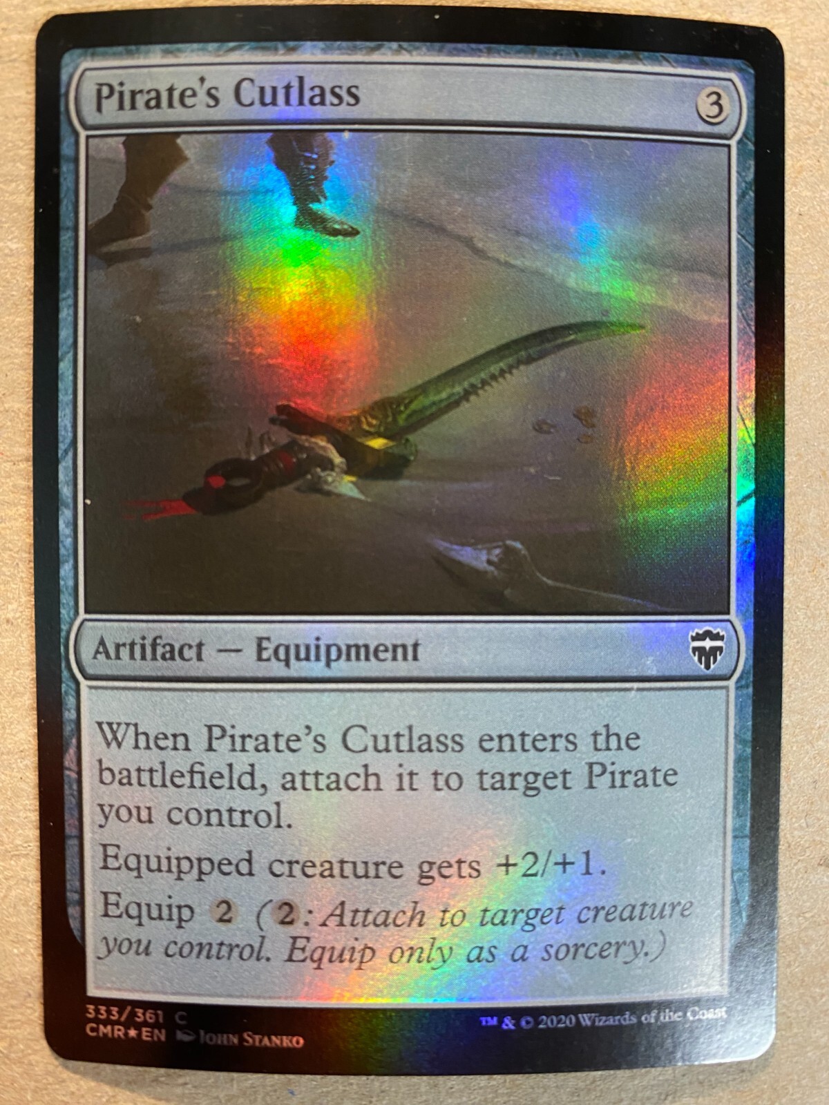 MTG 1x FOIL Pirate's Cutlass Commander Legends Pauper Magic the ...