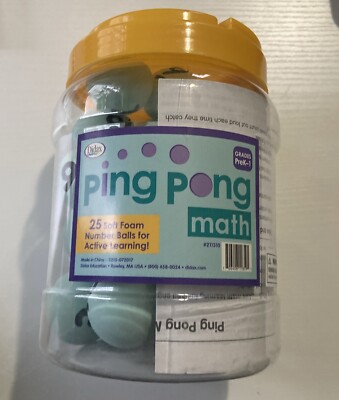Ping Pong Math Number Balls | eBay