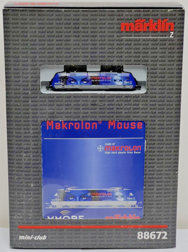 MARKLIN MINI Z - 88672 - ELECTRIC LOCOMOTIVE - BR 101 "MAKROLON" SET W ...