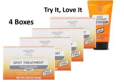 4x Equate Spot Treatment Emergency Blemish Relief Oxy Proactive Benzoyl ...