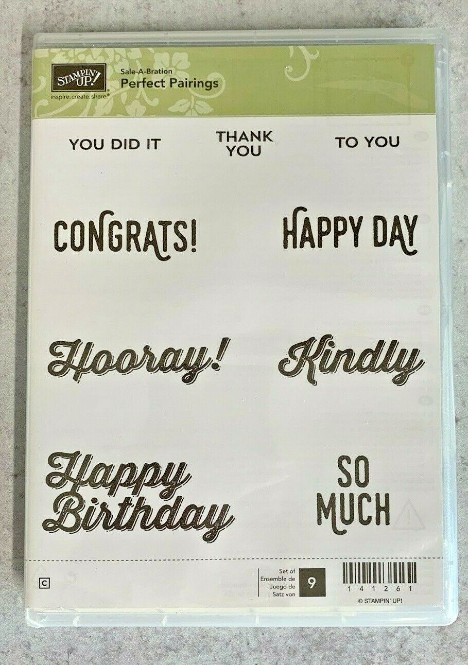 Perfect Pairings Stamp Set. Stampin’ Up! Sale A Bration | eBay