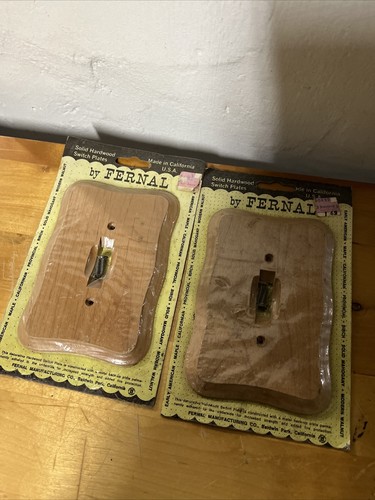 Vintage Solid Wood Designer By Fernal Wall Plates Single Switch Made in ...