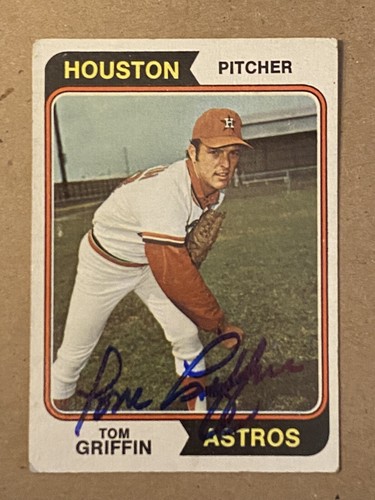 Tom Griffin 1974 Topps #256 Autographed Card - Houston Astros | eBay