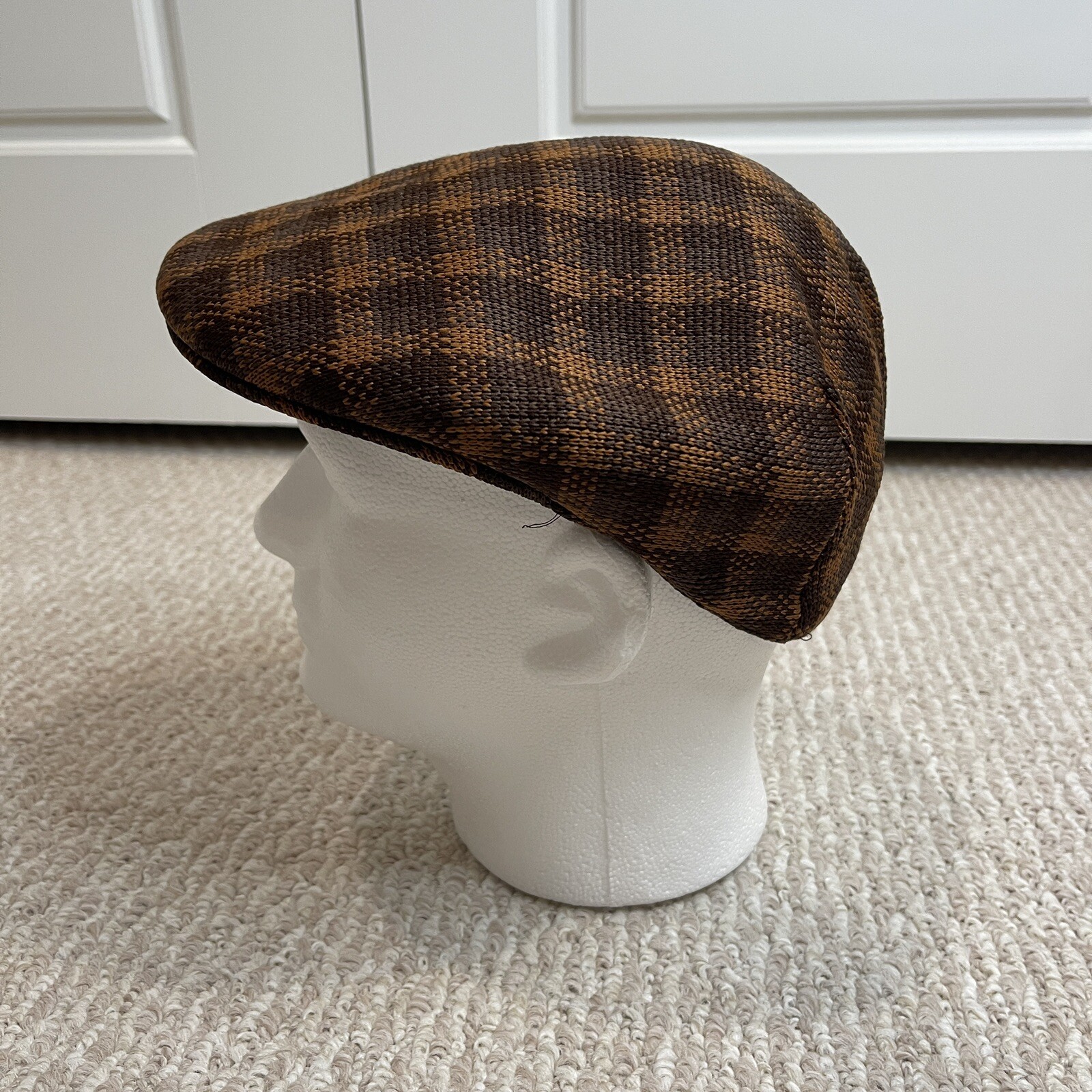 Sima Int Men's Large Polyester Tweed Multi-colored Cap Newsboy Cabbie ...