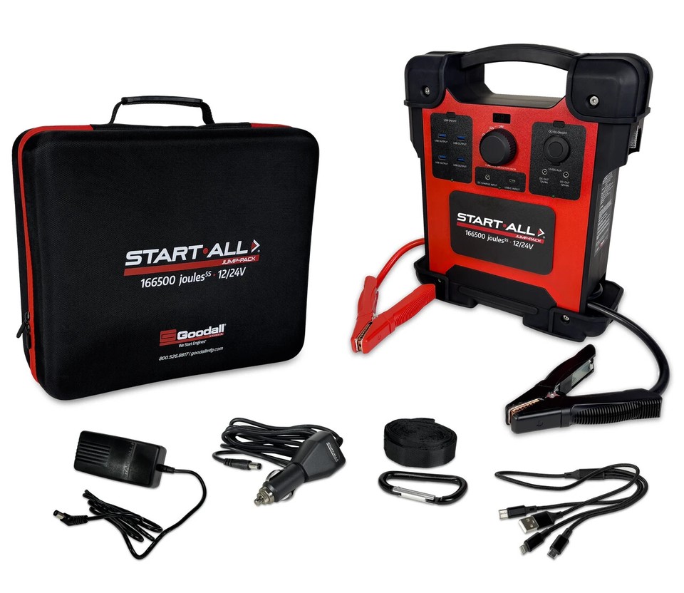 Goodall Lithium-Ion Jump Starter 12 / 24V Portable Start All Jump Pack ...