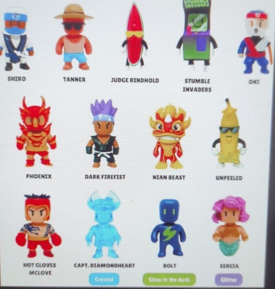 STUMBLE GUYS STUMBLE 3D MINI FIGURES SACHETS COLLECTION SERIES 3 WITH ...