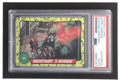 Barry Gordon Signed 1989 Teenage Mutant Ninja Turtles #69 Rocksteady ...