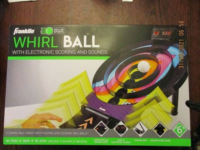 Franklin Sports Electronic Whirl Ball Arcade Game With Scoring & Sounds ...