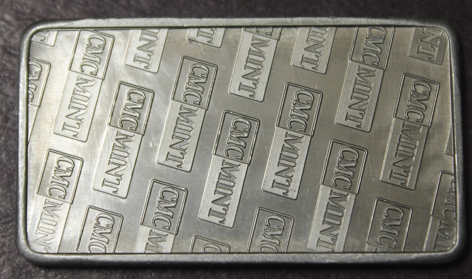 1 One Troy Ounce Oz .999 Fine Zinc Bullion Bar.............Combined ...
