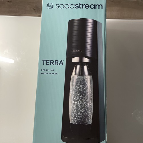 Sodastream Soda Machine Brand NEW Terra Sparkling Water Maker Black | eBay