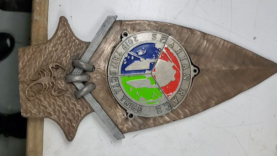 SPARTAN SPEAR TRIFECTA HOLDER DEKA FIT WEDGE DISPLAY TRIFECTA MEDAL ...