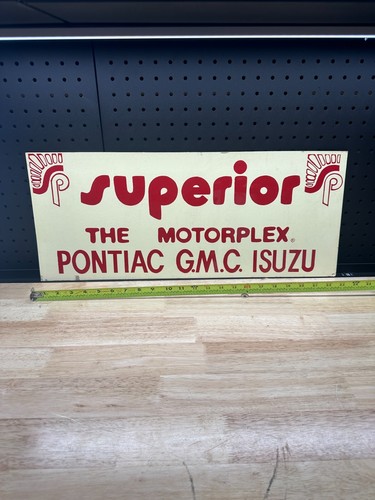 Vintage ISUZU GMC Pontiac Dealer Sign Americana San Antonio History | eBay