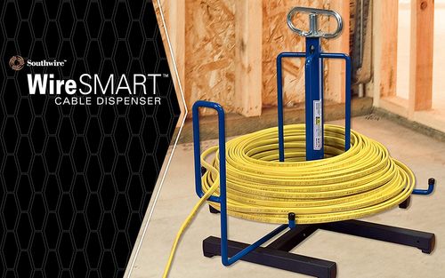 Spool Dispenser Coil Wire Untangler Electrical Romex Spinner Reel MC ...