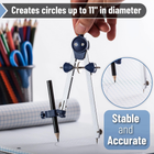 Mr. Pen- Compass for Geometry, Compass with Pencil, Compass Drawing ...