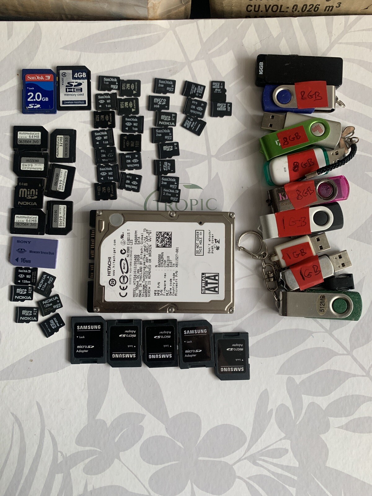 Mixed Job Lot Bundle Of Used Memory Cards Sd, MMC, Pro Duo, 60+ Cards ...