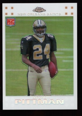 ANTONIO PITTMAN 771/869 ROOKIE WHITE REFRACTOR RC 2007 TOPPS CHROME ...