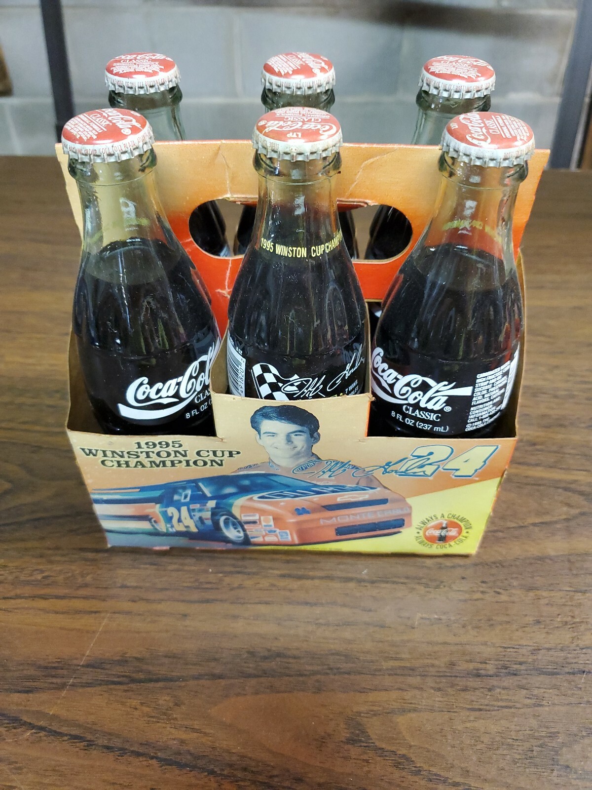 NASCAR-1995-WINSTON CUP CHAMPION-JEFF GORDON-COCA COLA-COKE 6 PACK ...
