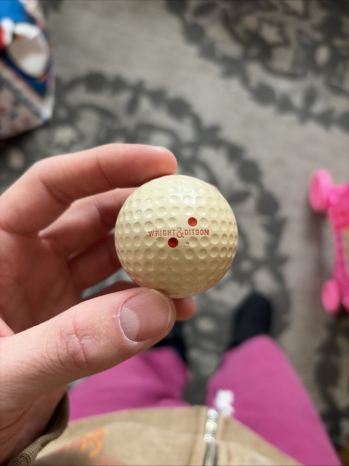 VTG "Record" Red Dot Wright&Ditson Golf Ball | eBay