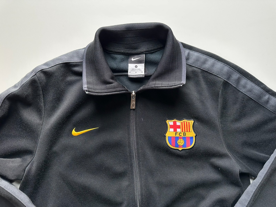 Nike Barcelona Barca FCB 2011 Black Full-Zip Track Jacket M Camp Nou ...