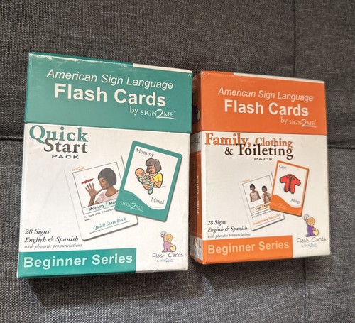 Beginner Ser.: Sign2Me ASL Flash Cards - Quick Start Pack : Quick Start ...