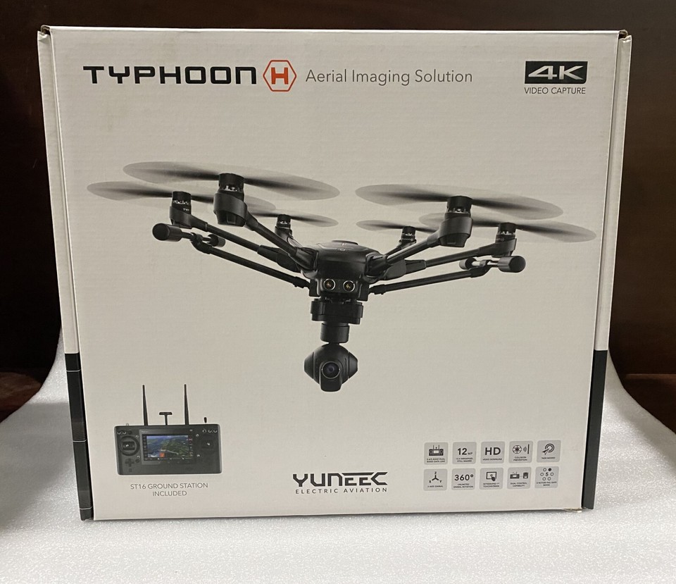 YUNEEC DRONE TYPHOON H H480 HAXCOPTER CGO3+ GIMBALS 4K CAMERA OEM 3 ...